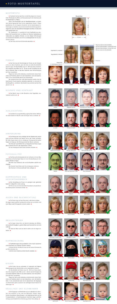 Biometrisches Passbild für Reisepass & Personalausweis